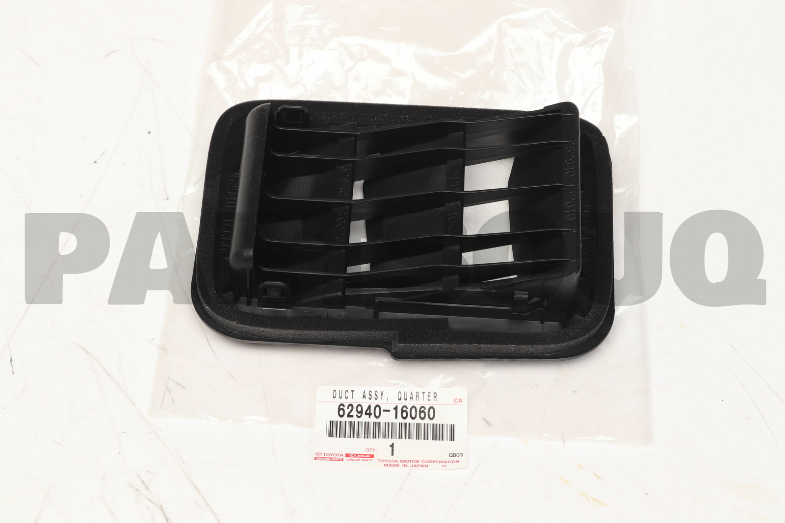 6294016060 Genuine Toyota DUCT ASSY, QUARTER VENT, RH/LH 62940-16060 | eBay