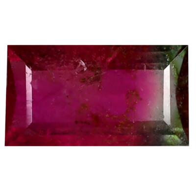0.88 ct Octagon (8 x 4 mm) Unheated / Untreated Watermelon Tourmaline ...