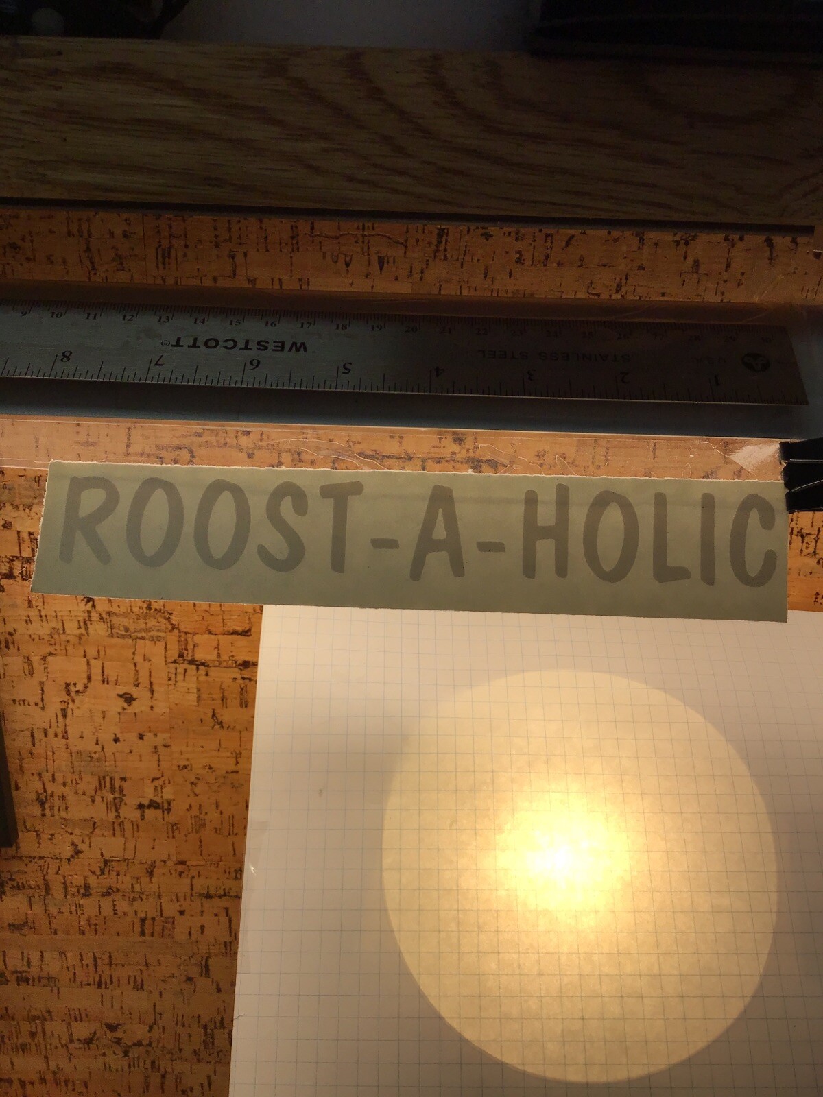ROOST-A-HOLIC Rooster Tail Dirt Bike - WHITE - Sticker Vinyl Decal ...