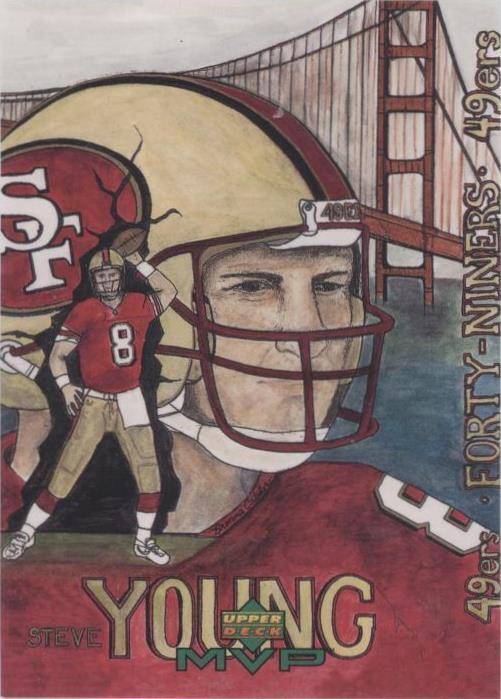 1999 Upper Deck MVP - Draw Your Own Card Steve Young #W29 for sale ...