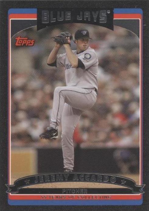 2006 Topps Updates & Highlights - Jeremy Accardo #UH40 Black /55 (RC ...