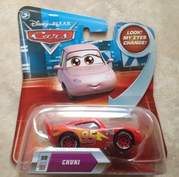 Disney Pixar Cars CHUKI Diecast Tonight Show Moving Eyes Pink Vehicle 1 ...