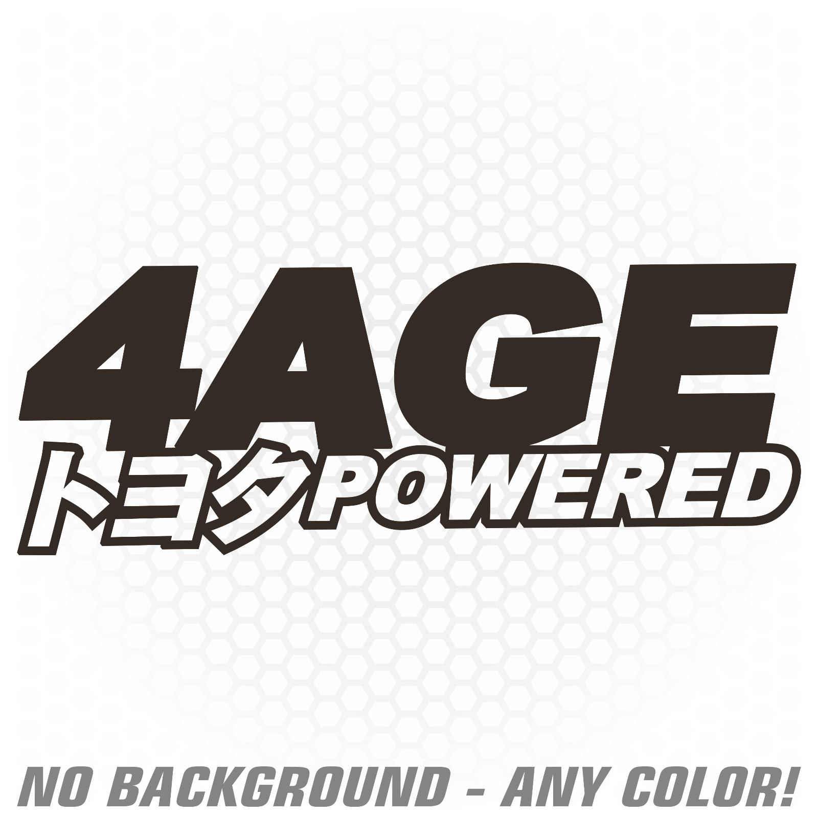 4AGE Powered Engine Vinyl Decal Sticker Japanese JDM Drift ae86 ...