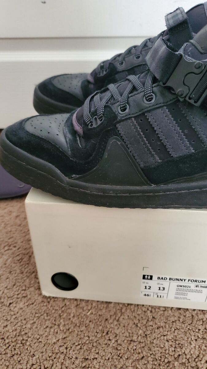 USED Bad Bunny x Adidas Forum Buckle Low Black Back to USED Bad Bunny x Adidas Forum Buckle Low Black Back to