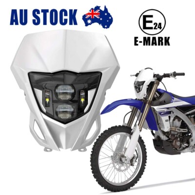 Dirt Bike LED Headlight For YAMAHA WR250F WR450F WR250R YZ450F KAWASAKI ...