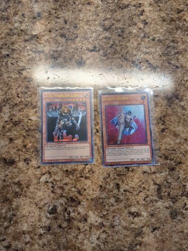 YuGiOh D.D. Warrior Lady 1st Edition DUSA-EN051 And Right driver Dupo ...