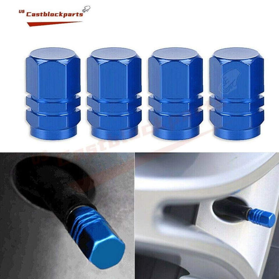 4Pack Aluminum Car Tire Valve Caps Tyre Valve Stem Cover Air Dust Wheel ...