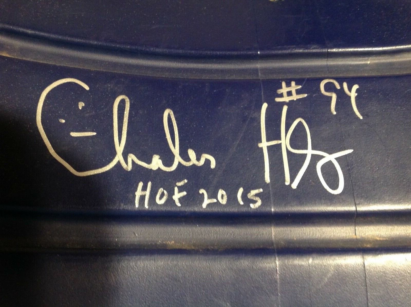 Charles Haley autographed seat back Dallas Cowboys100%authentic coa ...