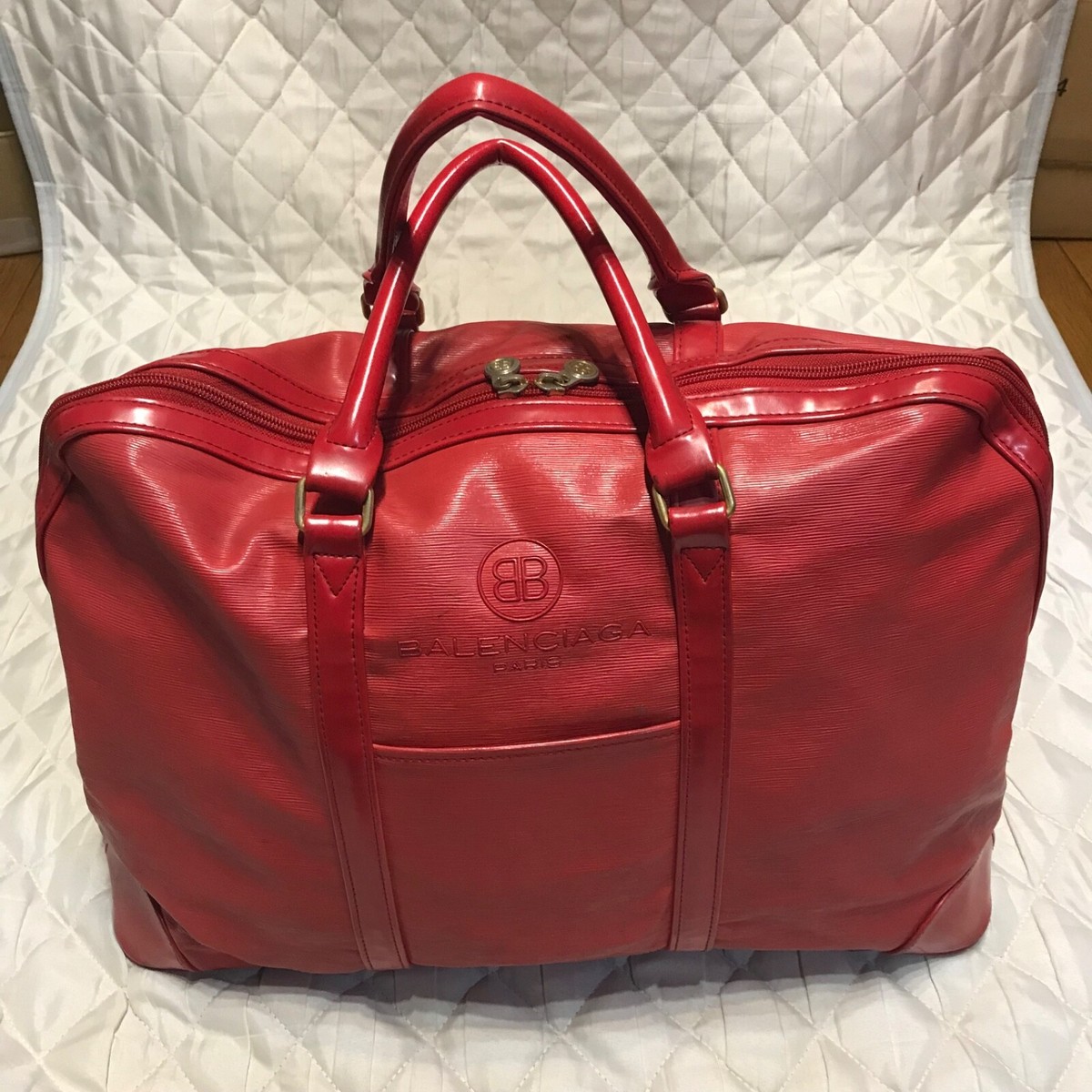 Balenciaga Red Weekend Bag