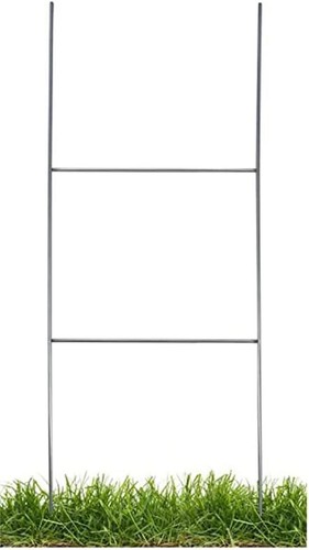 Sturdy Metal Wire Step Stake Frame for Yard Signs 10" x 30" Frame ...