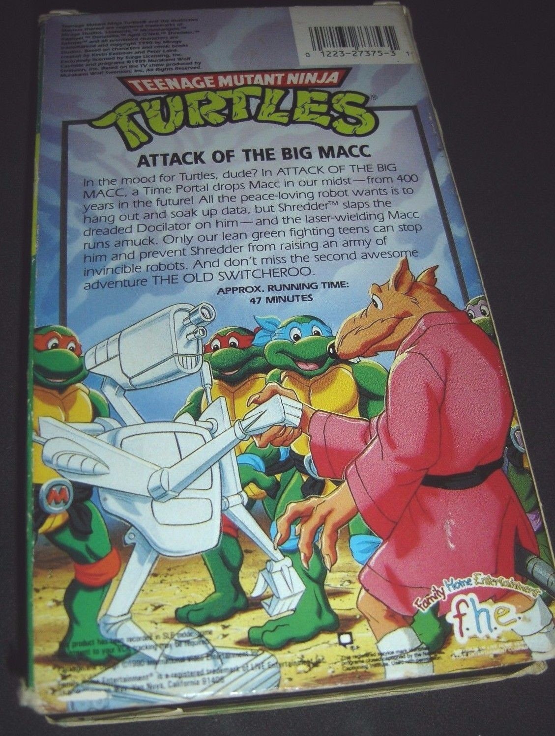 Teenage Mutant Ninja Turtles - Attack of the Big Macc (VHS, 1991 ...