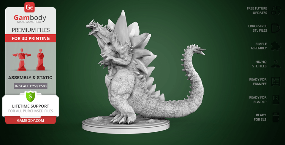Space Godzilla Resin Sculpture Statue Model Kit Unpainted/Unassembled ...