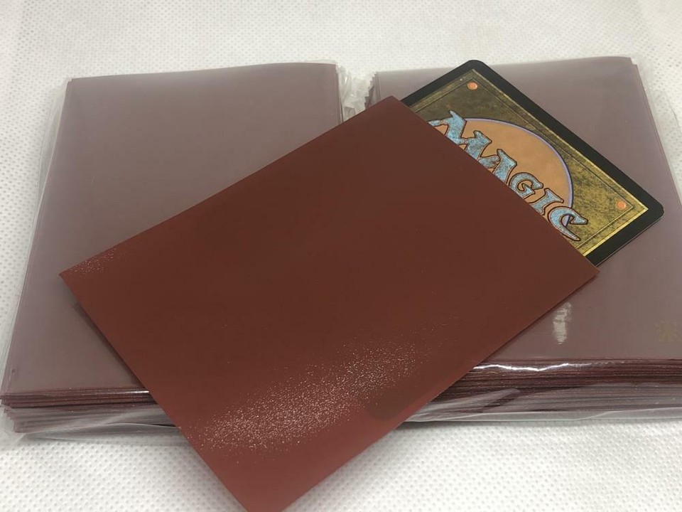 on sale Lenayuyu 300pcs DECK PROTECTOR Card Sleeves Red color 67mm*91mm ...
