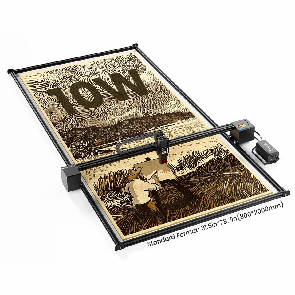 10W 20W Tyvok Spider X1S Large-Format Laser Engraver & Cutter | eBay