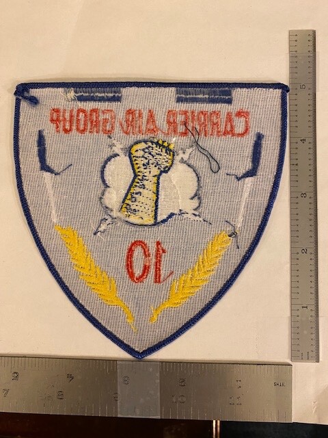 ORIGINAL/AUTHENTIC US Navy Carrier AIR GROUP TEN (CAG-10) Shield Patch ...