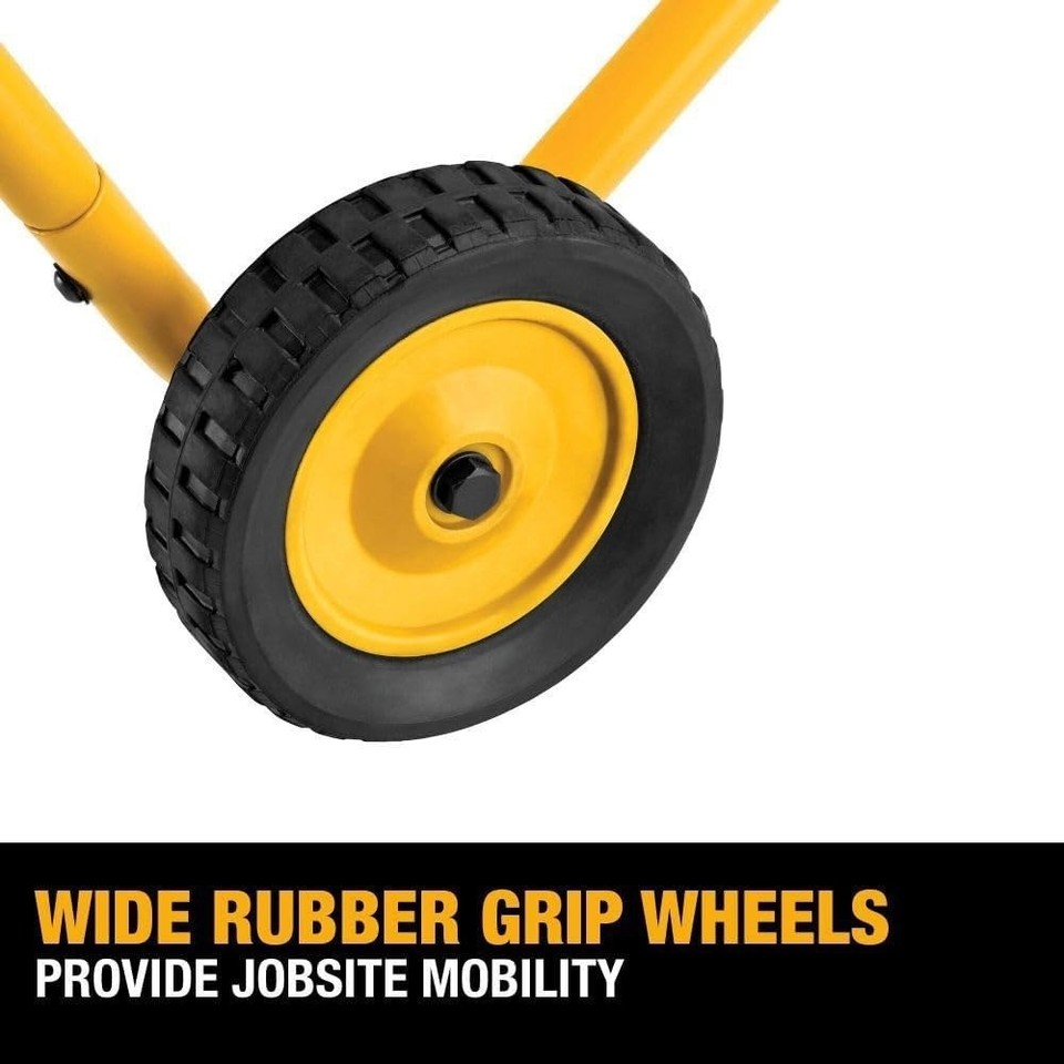 Foldable Miter Saw Stand with Wheels 32.5 x 60 Inch Adjustable Height ...