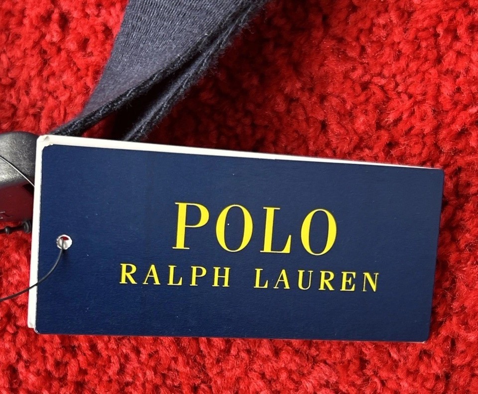Polo Ralph Lauren Embroidered US Flag Polo Bear Navy Canvas Waist Fanny ...