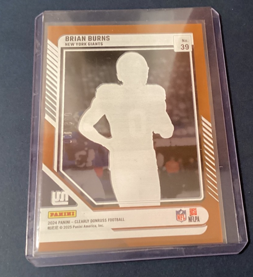 2024 Panini Clearly Donruss- Brian Burns Orange Clearly /199 #39 New ...