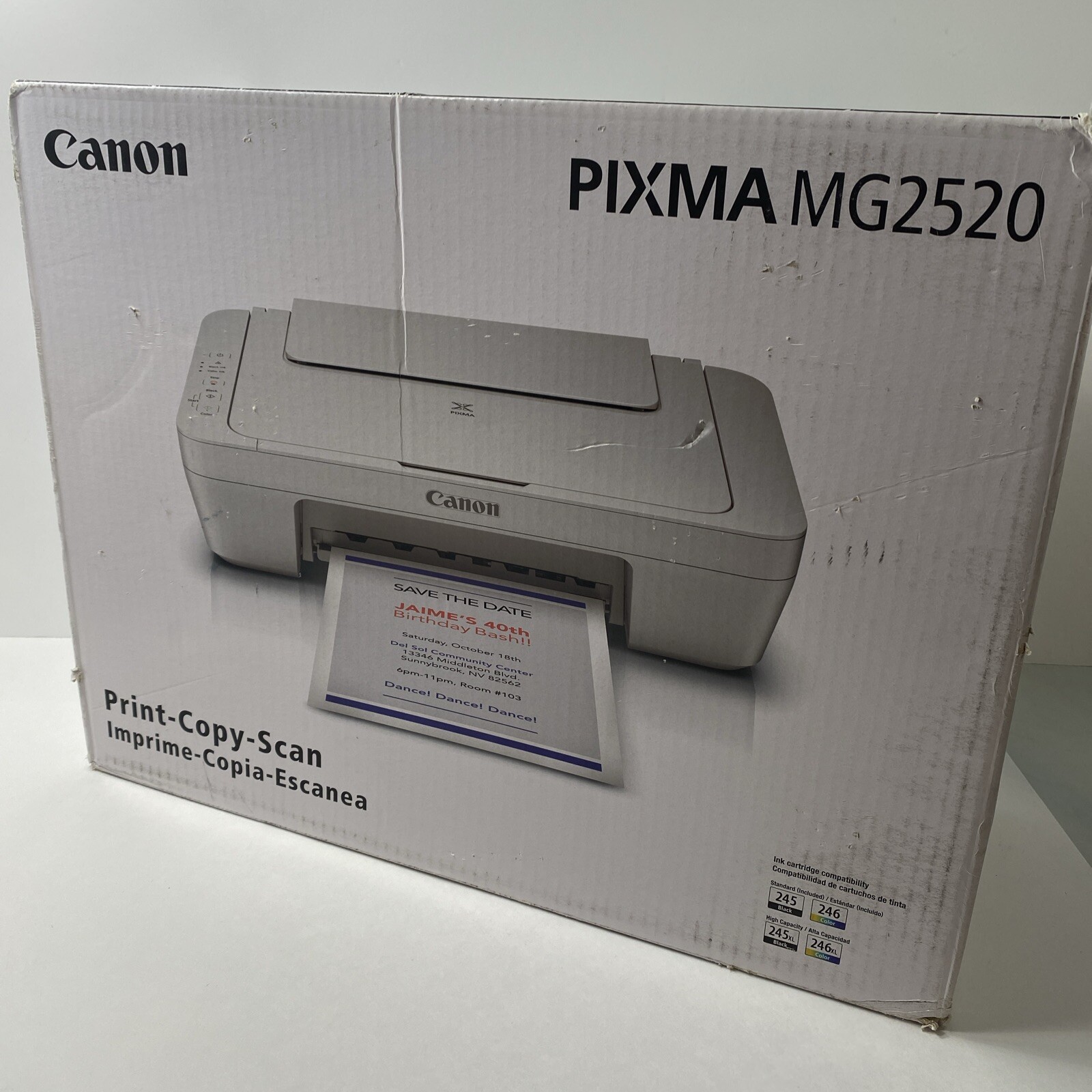 Canon PIXMA MG2520 Inkjet All-in-One Color Photo Printer 8330B002 New ...