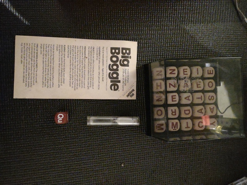 BIG BOGGLE dice game PARKER BROTHERS Word game 1979 vintage | eBay