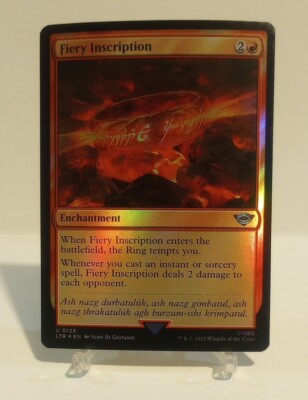 MTG-Fiery Inscription-The Lord of the Rings: Tales of Middle-Earth 0126 ...