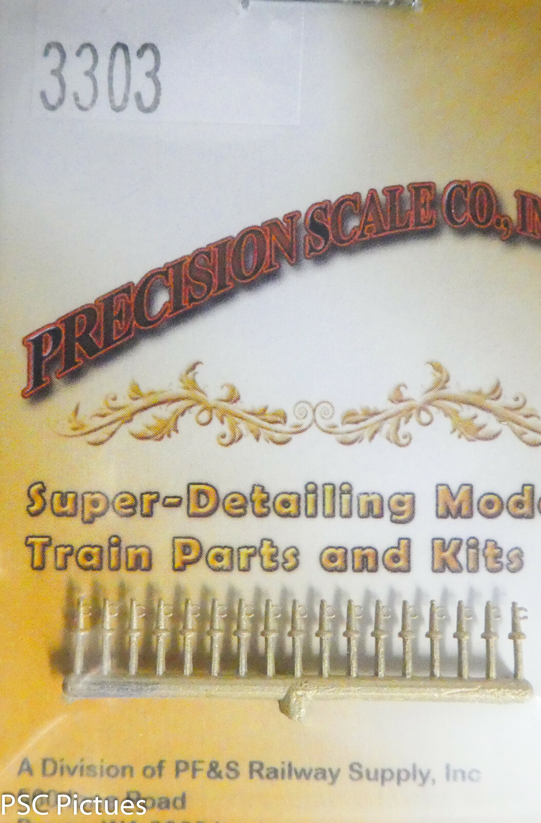 Precision Scale HO #3303 Stanchions, Handrail, Short Cast Style (Brass ...