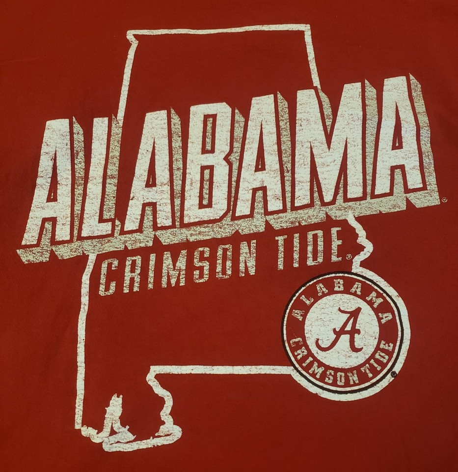 Red Alabama Crimson Tide Tee Shirt Size L | eBay