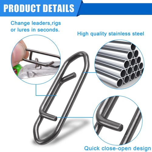 Speed Clips for Fishing Lures Kit, 90pcs Fishing Speed Clips High ...