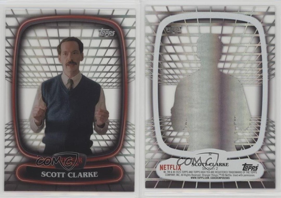 2025 Topps High Tek Stranger Things Hawkins Lab Pattern Scott Clarke ...