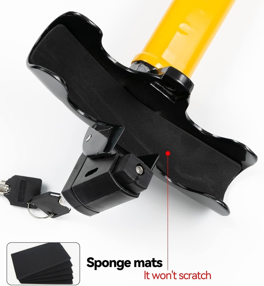 T Shape Anti Theft Steering Wheel Lock Rotary Security Safe Van Car ...