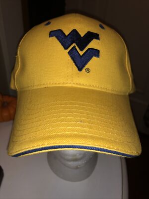 West Virginia Mountaineers Adjustabke Baseball Hat By NCAA EMBROIDERED ...