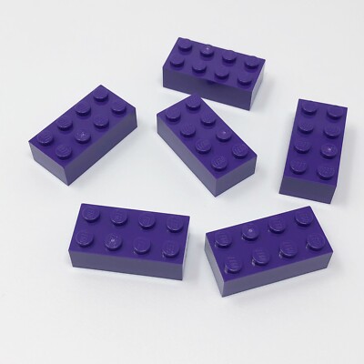 3001 LEGO Parts Brick 2x4 DARK PURPLE (6) | eBay