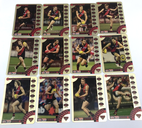 2013 AFL Teamcoach Trading Card GOLD Parallel Card Full Team set ...