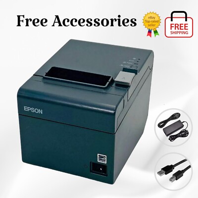 Epson TM-T20II M267A Compact Thermal POS Receipt Printer USB Serial ...