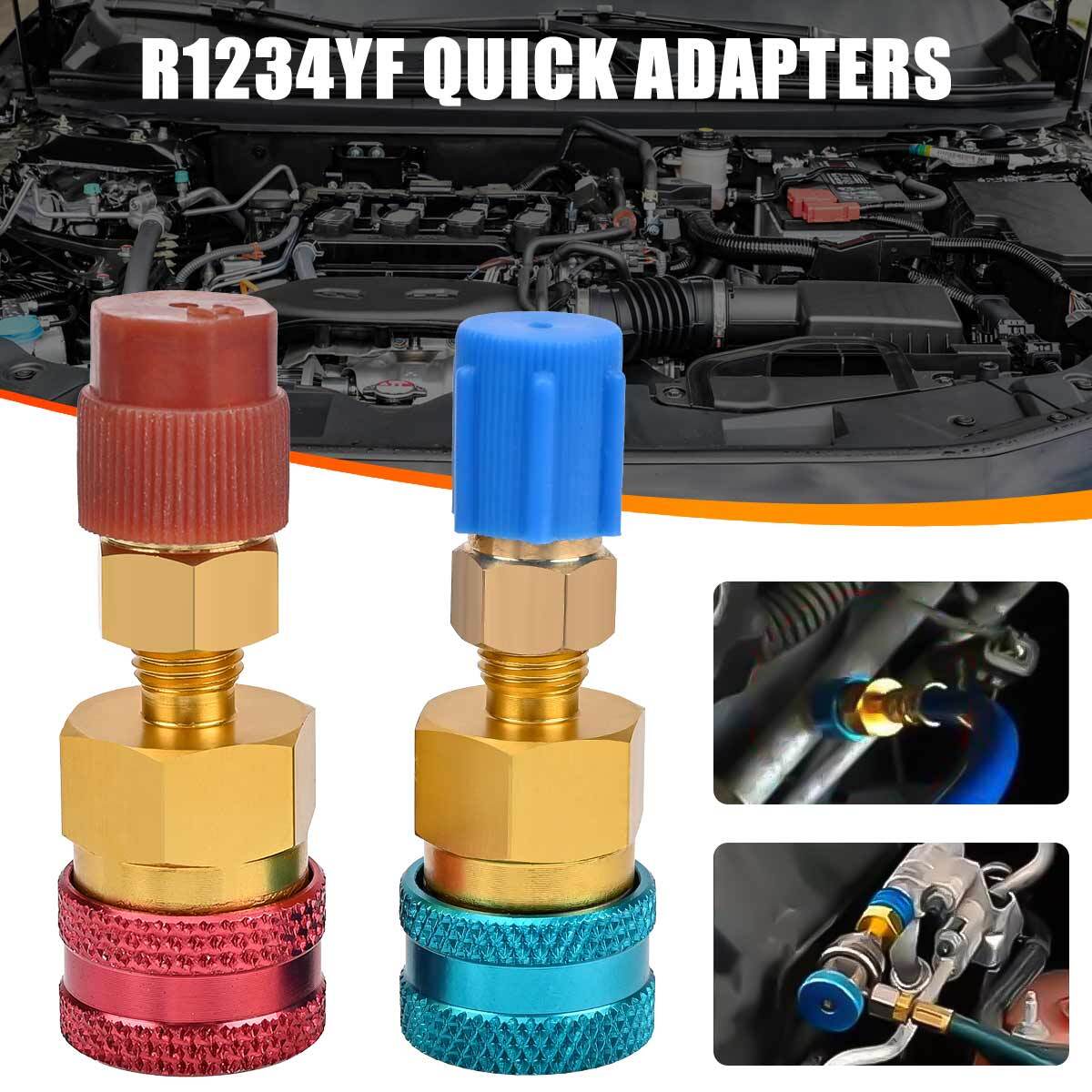 R1234yf to R134a Quick Coupler Adapter Fits Car A/C High Low Side ...