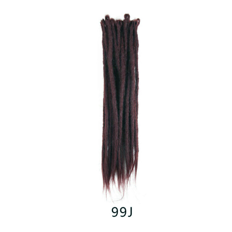 5PCS 20" 24" Dreadlocks Extensions Synthetic Single Ended Dreads SE ...