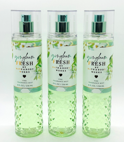 3-Pack Bath & Body Works Gingham Fresh Fine Fragrance Mist Spray Set 8 ...