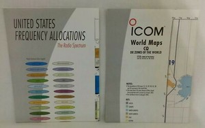 2002 United States Radio Spectrum Frequency Allocations Icom World Maps ...