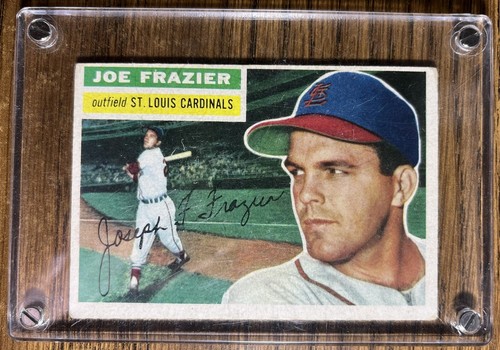 1956 TOPPS BASEBALL #141 JOE FRAZIER ST LOUIS CARDINALS COMES SCREW ...