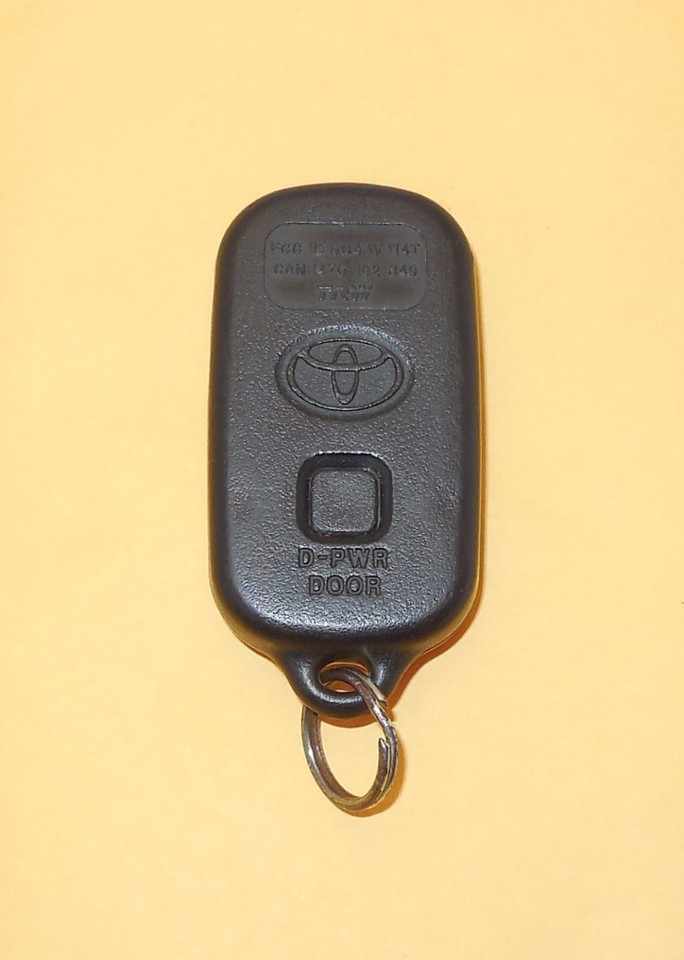100% OEM ORIGINAL TOYOTA KEYLESS ENTRY REMOTE FOB TRANSMITTER GQ43VT14T ...