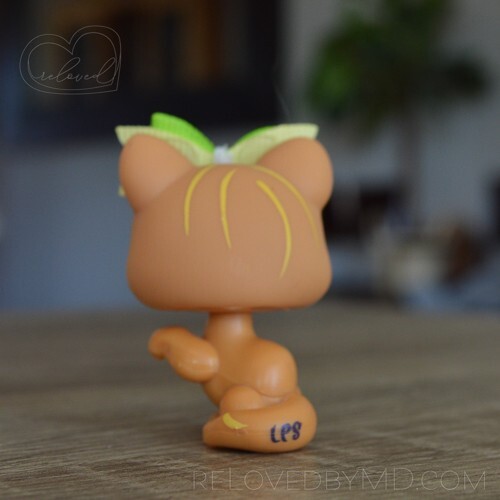 LPS Shorthair Cat 1188 Licking Orange w/ Accessories GUARANTEED ...