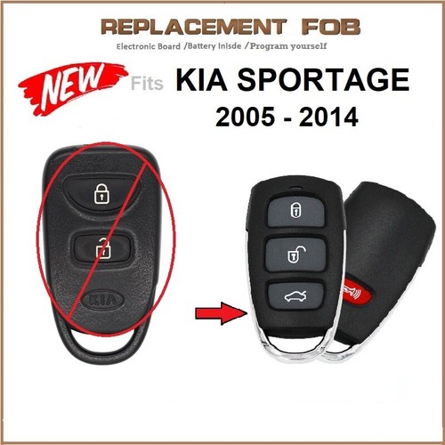 for Kia sportage KM REMOTE Control FOB Key less entry KM model 2005 ...