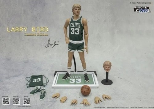 NBA Larry Bird Home Uniform 1/6 not Enterbay 1:6 Figure 1000 limit Sold ...