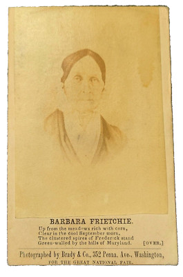 Civil War 1864 Carte-De-Visite Photo Barbara Frietchie Fritchie by ...
