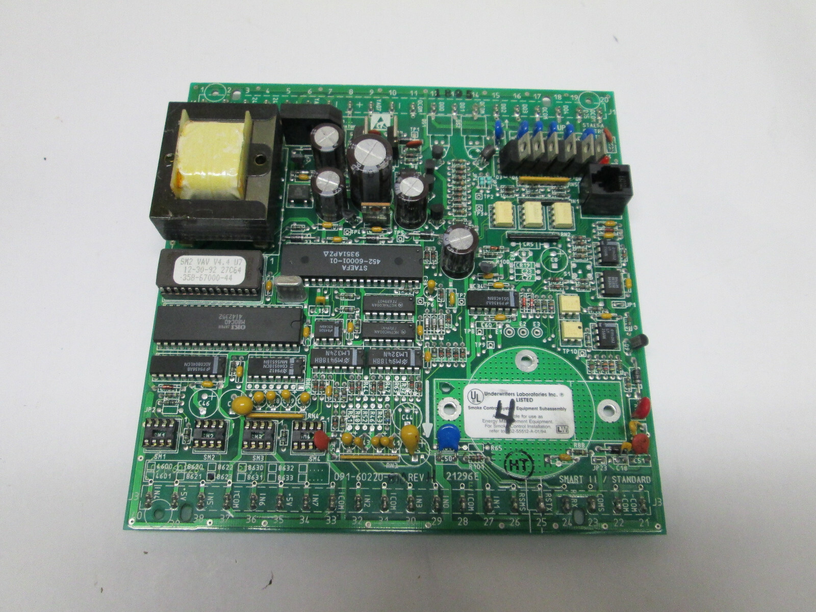 STAEFA Smoke CONTROL SYSTEM 21296E Smart II 2 CONTROLLER BOARD 090 ...