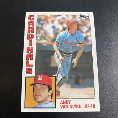 1984 Topps Baseball Andy Van Slyke St. Louis Cardinals Rookie Card #206 ...