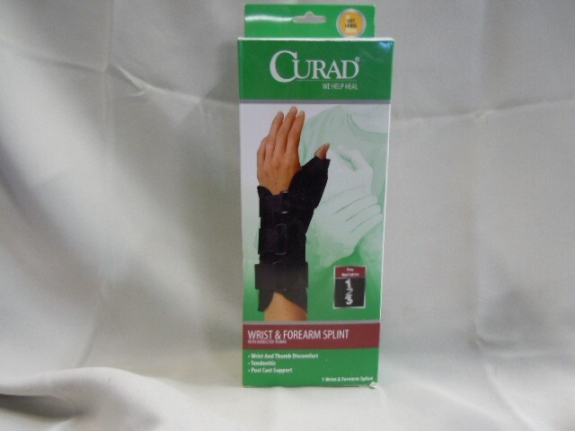 CURAD Wrist & Forearm Splint w/ Abducted Thumb Large Left Arm ...