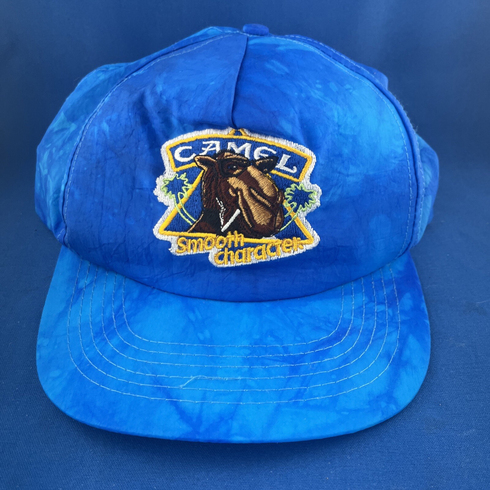 Vintage Joe Camel 90's Camel Cigarettes Blue Tie Dye … - Gem
