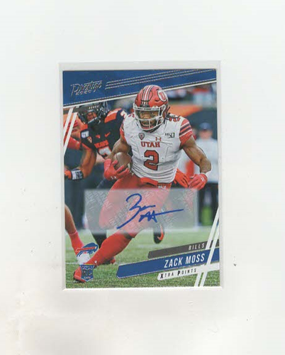 2020 Panini Prestige Rookies Xtra Points Signatures Zack Moss Rookie ...