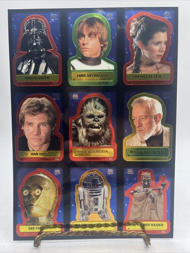 1999 Topps Star Wars Chrome Archives Double Sided Chromium Uncut Sheet D1-D9 | eBay